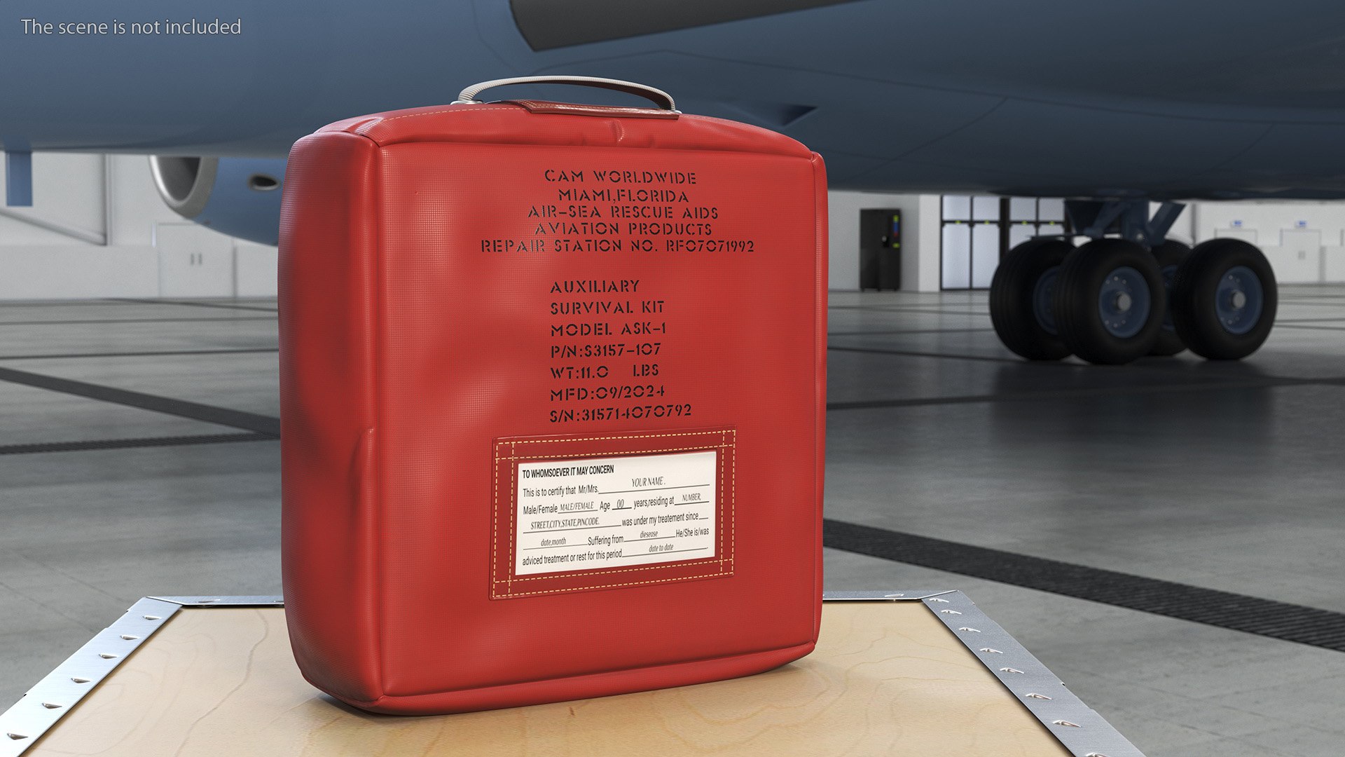 Airplane Survival Kit 3D - TurboSquid 2220671