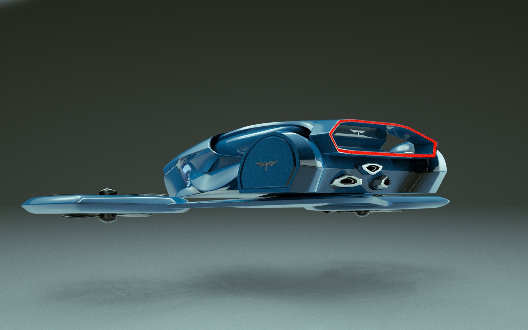 Car Copter 3D - TurboSquid 1211635