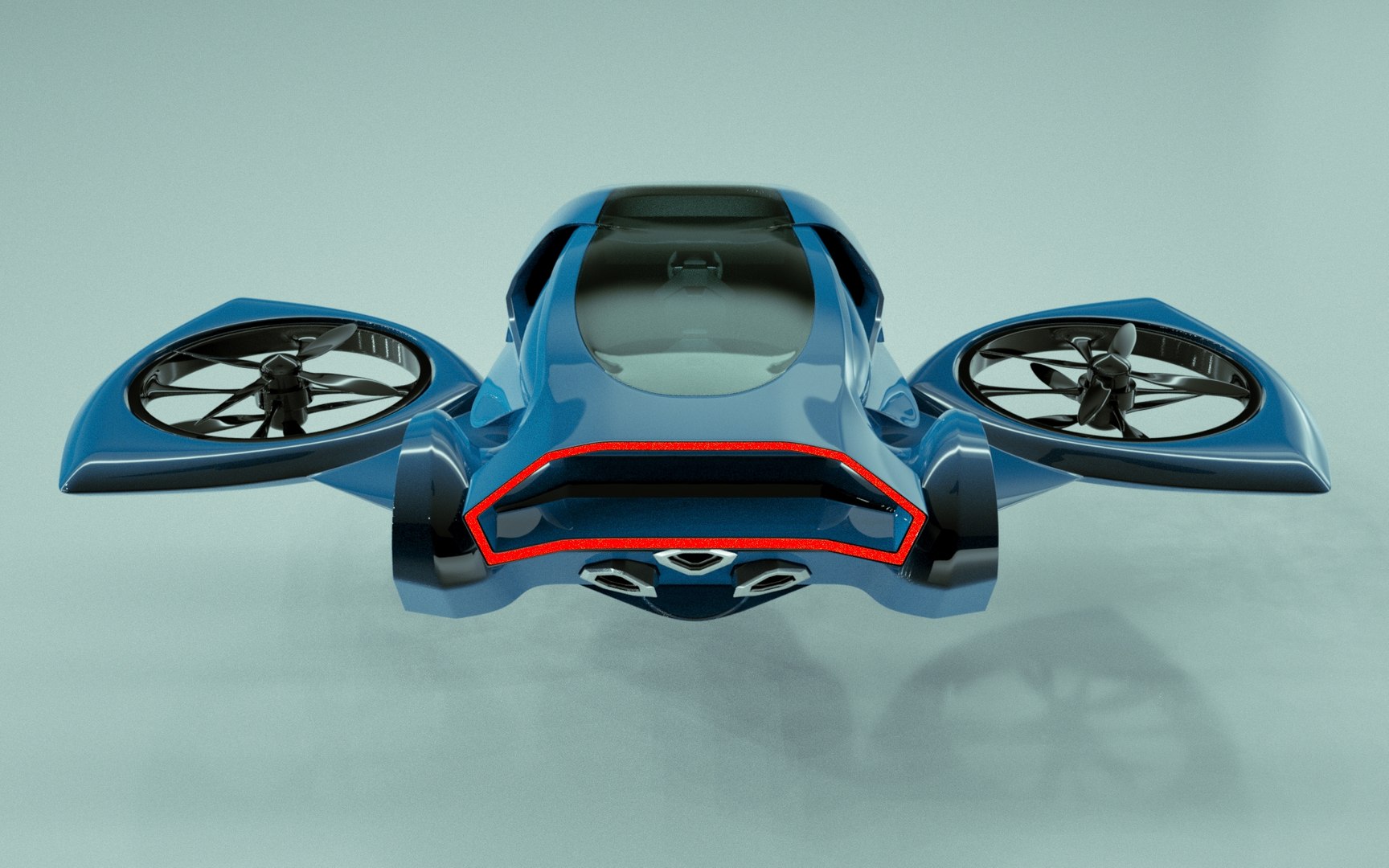 Car Copter 3D - TurboSquid 1211635