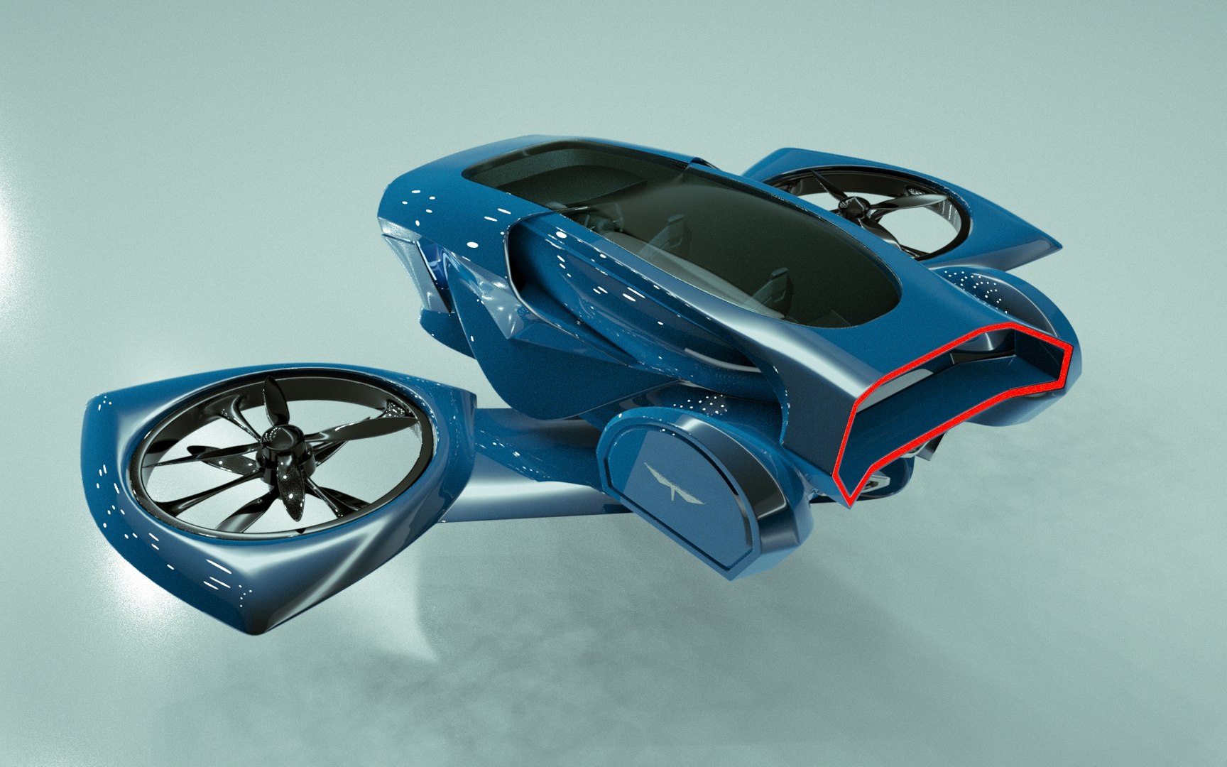 Car Copter 3D - TurboSquid 1211635