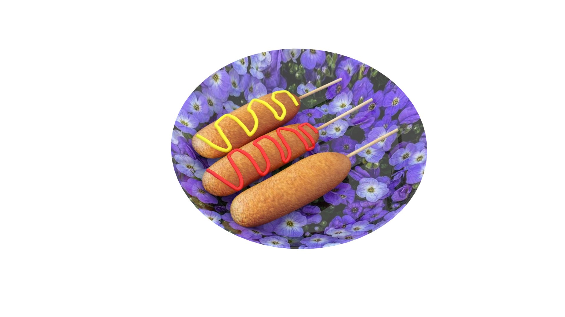 3D Model Corn Dog - TurboSquid 1866544