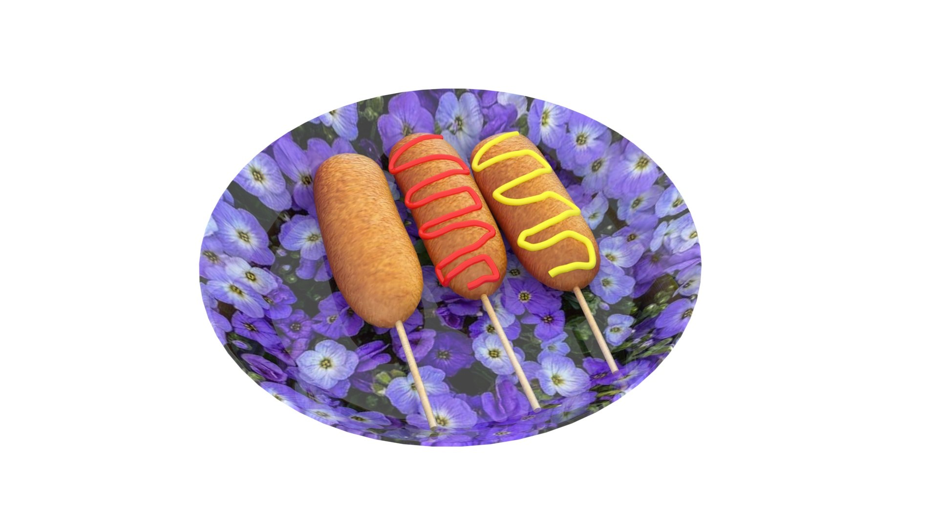 3D Model Corn Dog - TurboSquid 1866544