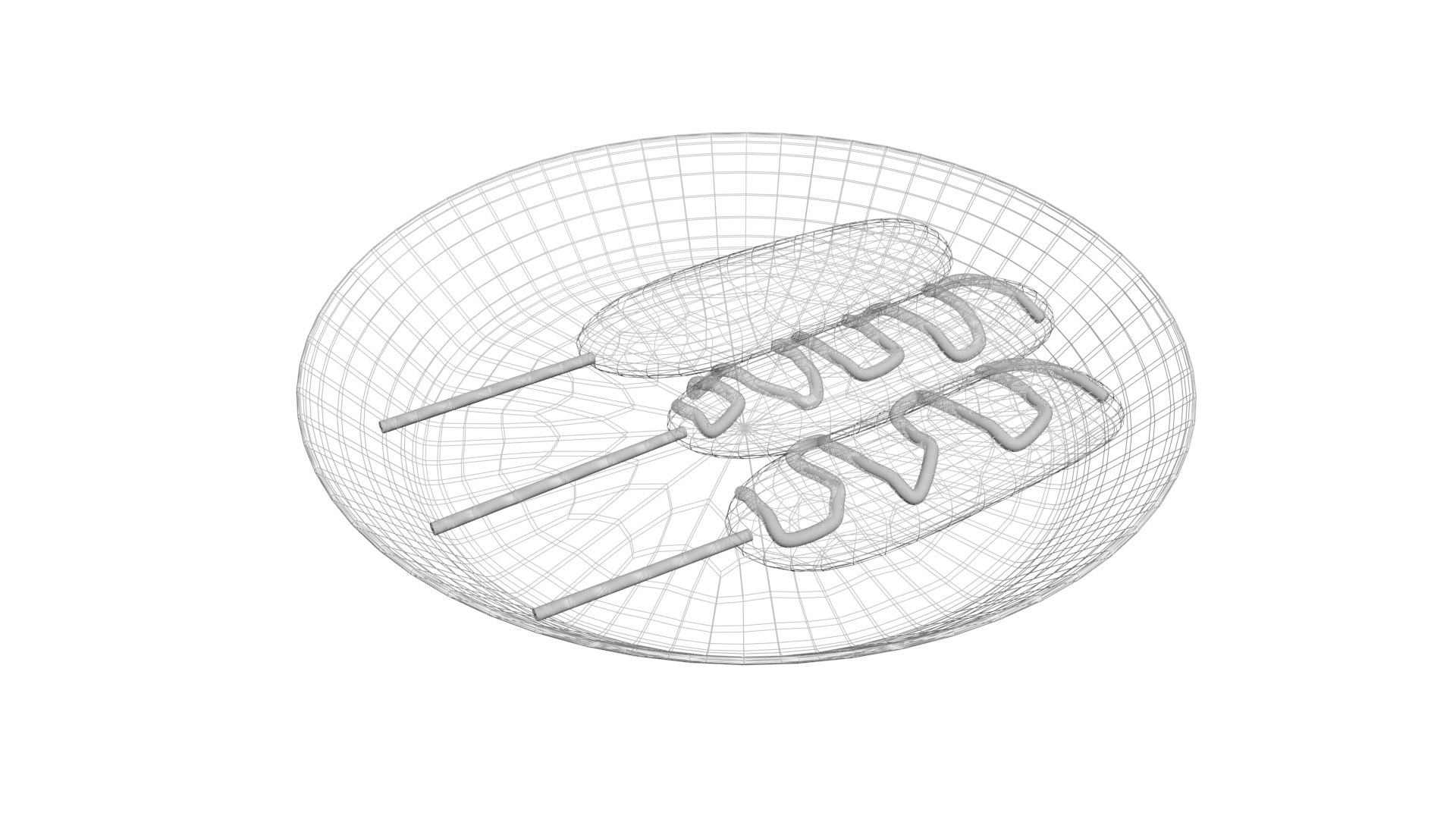 3D Model Corn Dog - TurboSquid 1866544