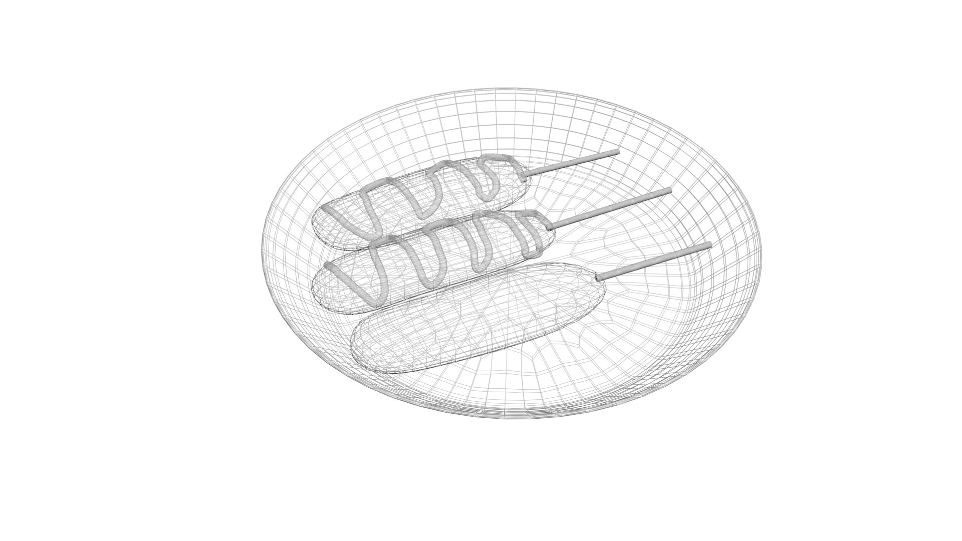 3D Model Corn Dog - TurboSquid 1866544