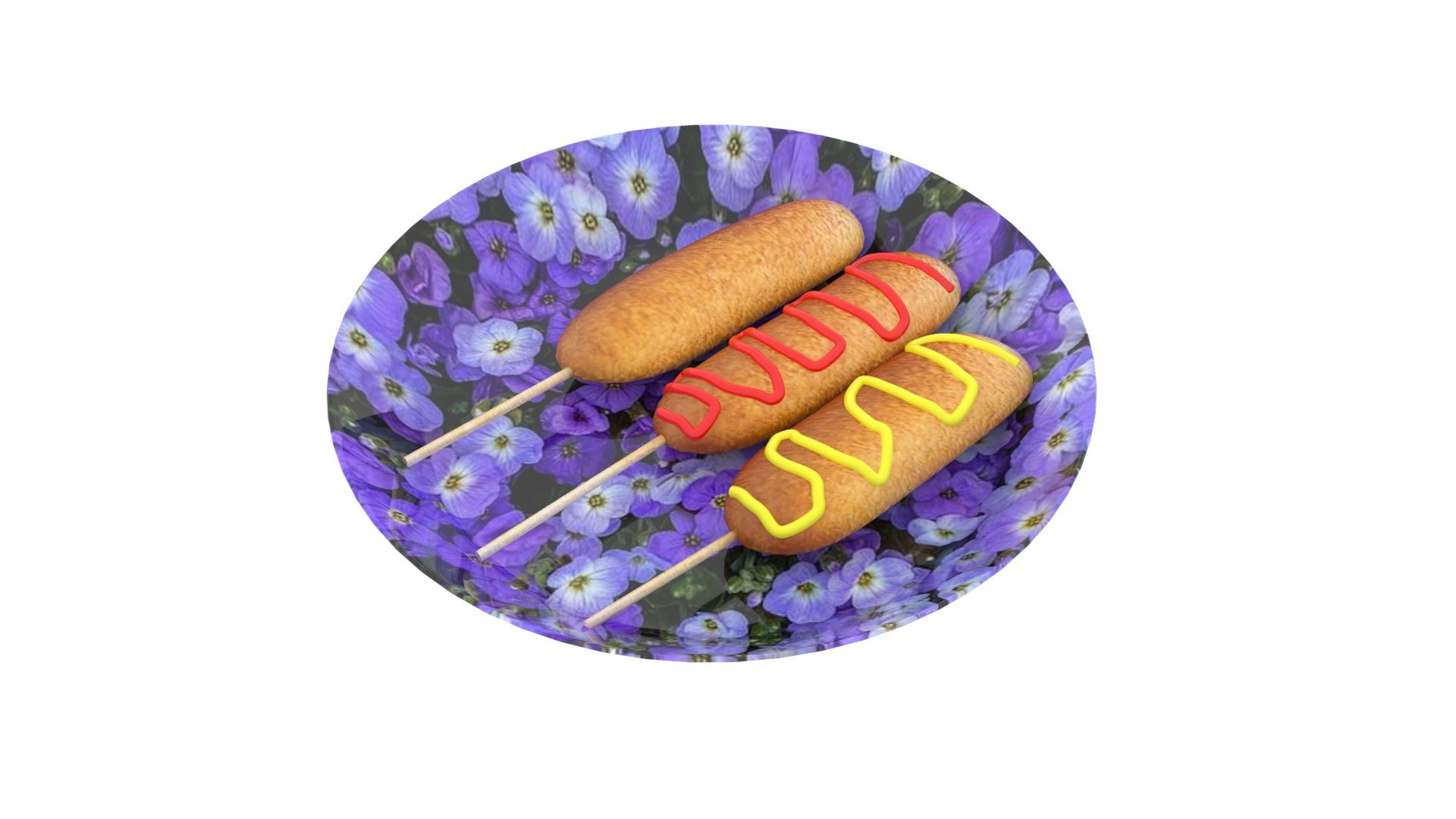 3D Model Corn Dog - TurboSquid 1866544