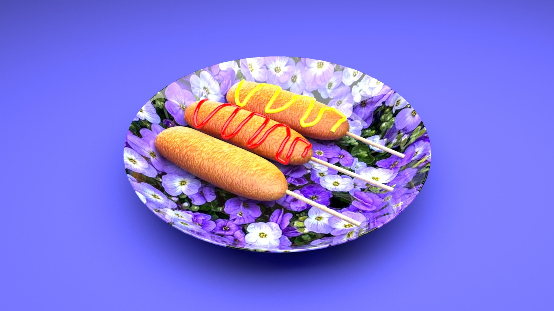 3D Model Corn Dog - TurboSquid 1866544