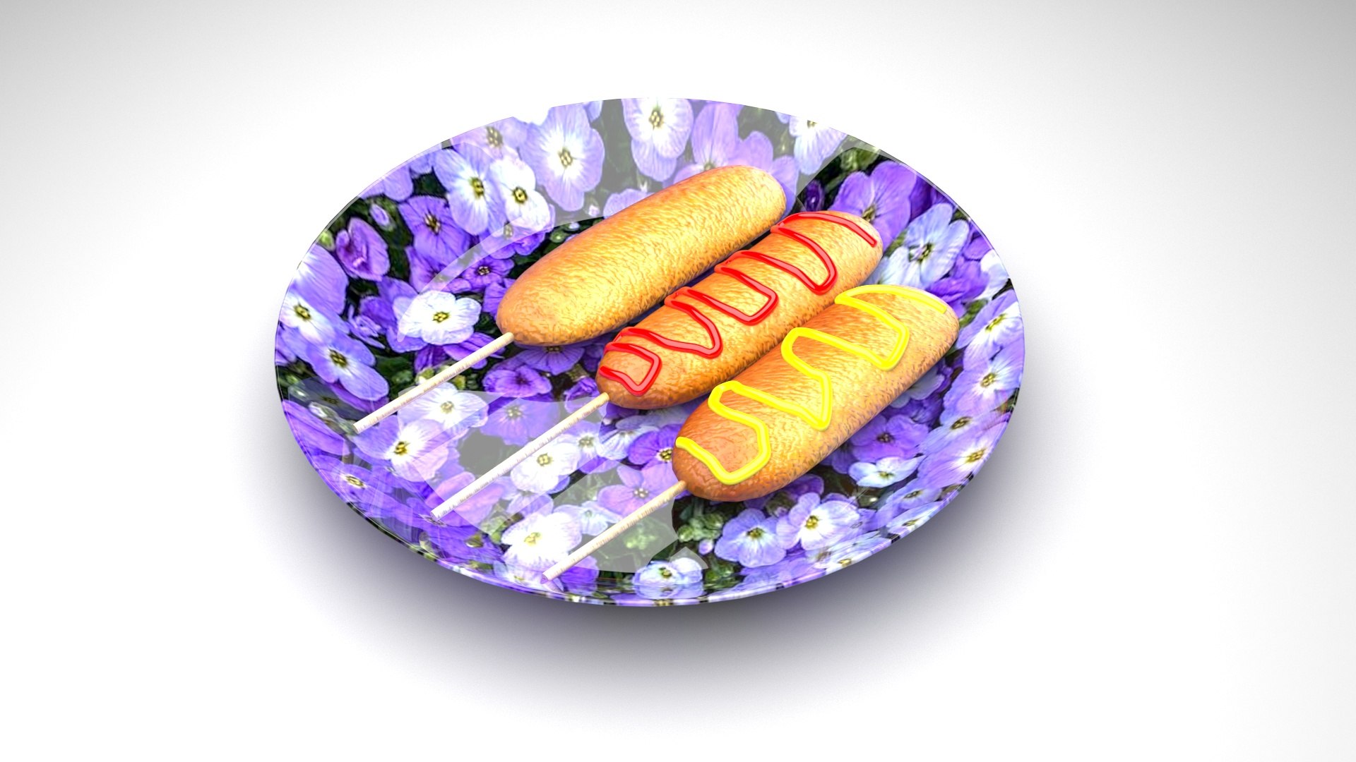 3D Model Corn Dog - TurboSquid 1866544