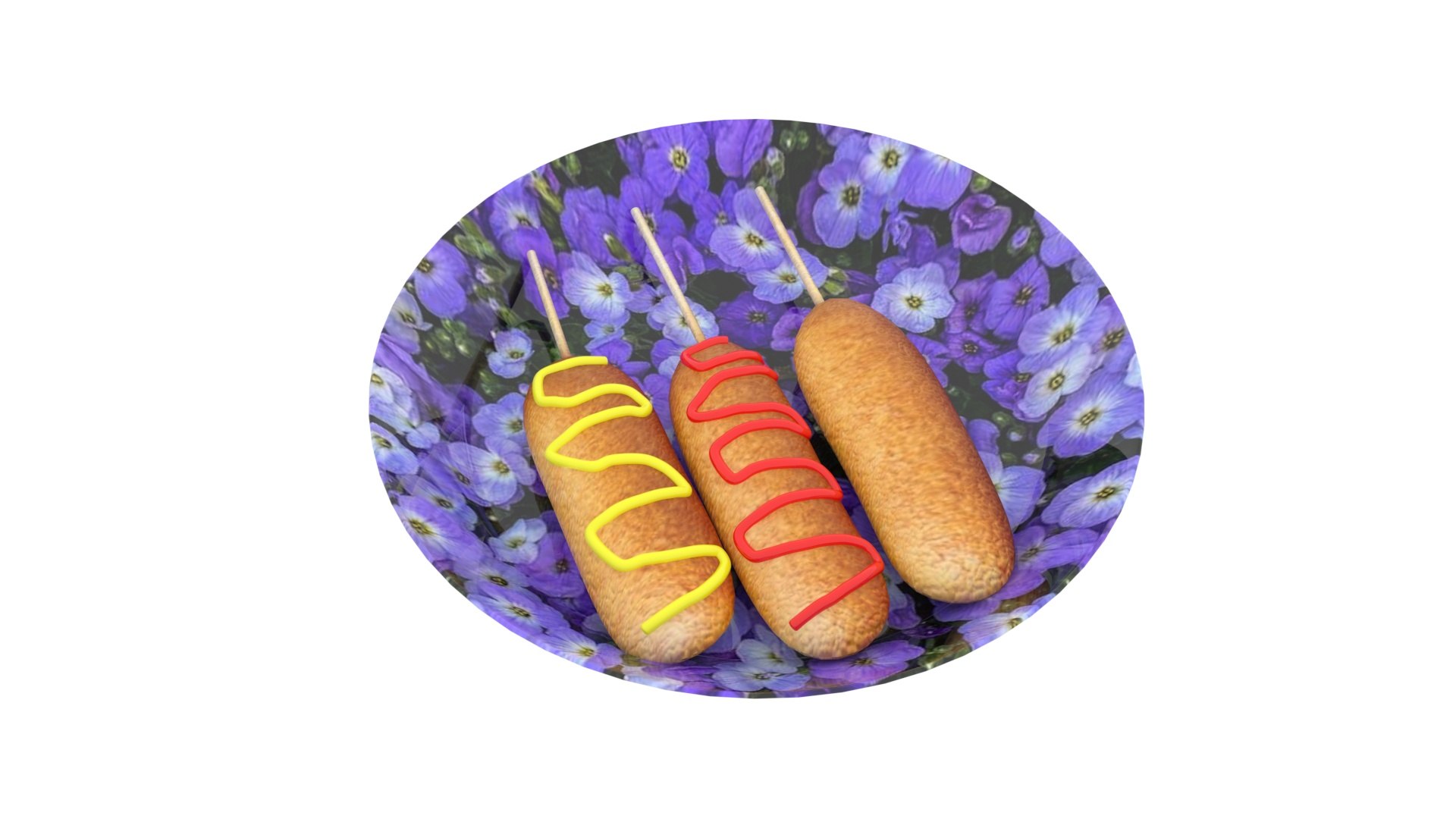 3D Model Corn Dog - TurboSquid 1866544