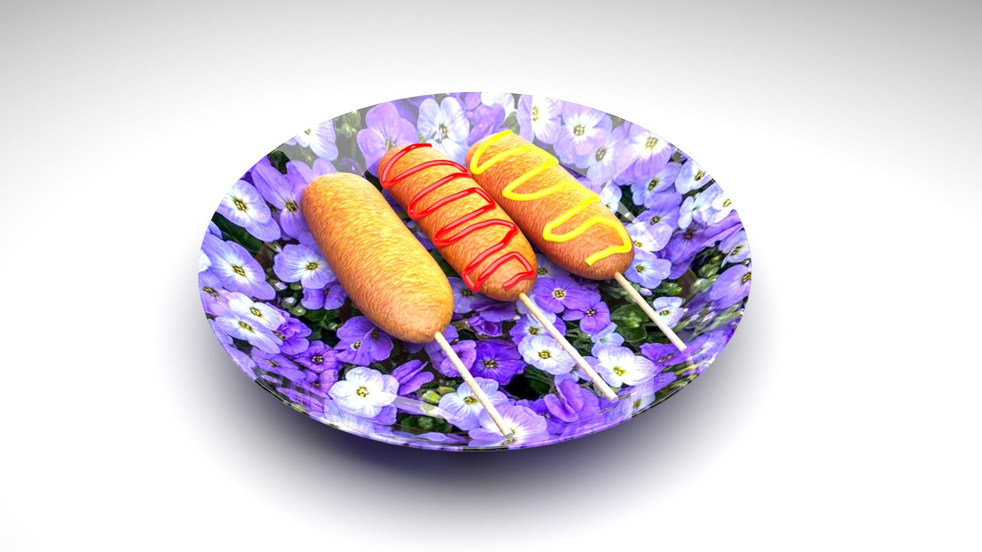 3D Model Corn Dog - TurboSquid 1866544