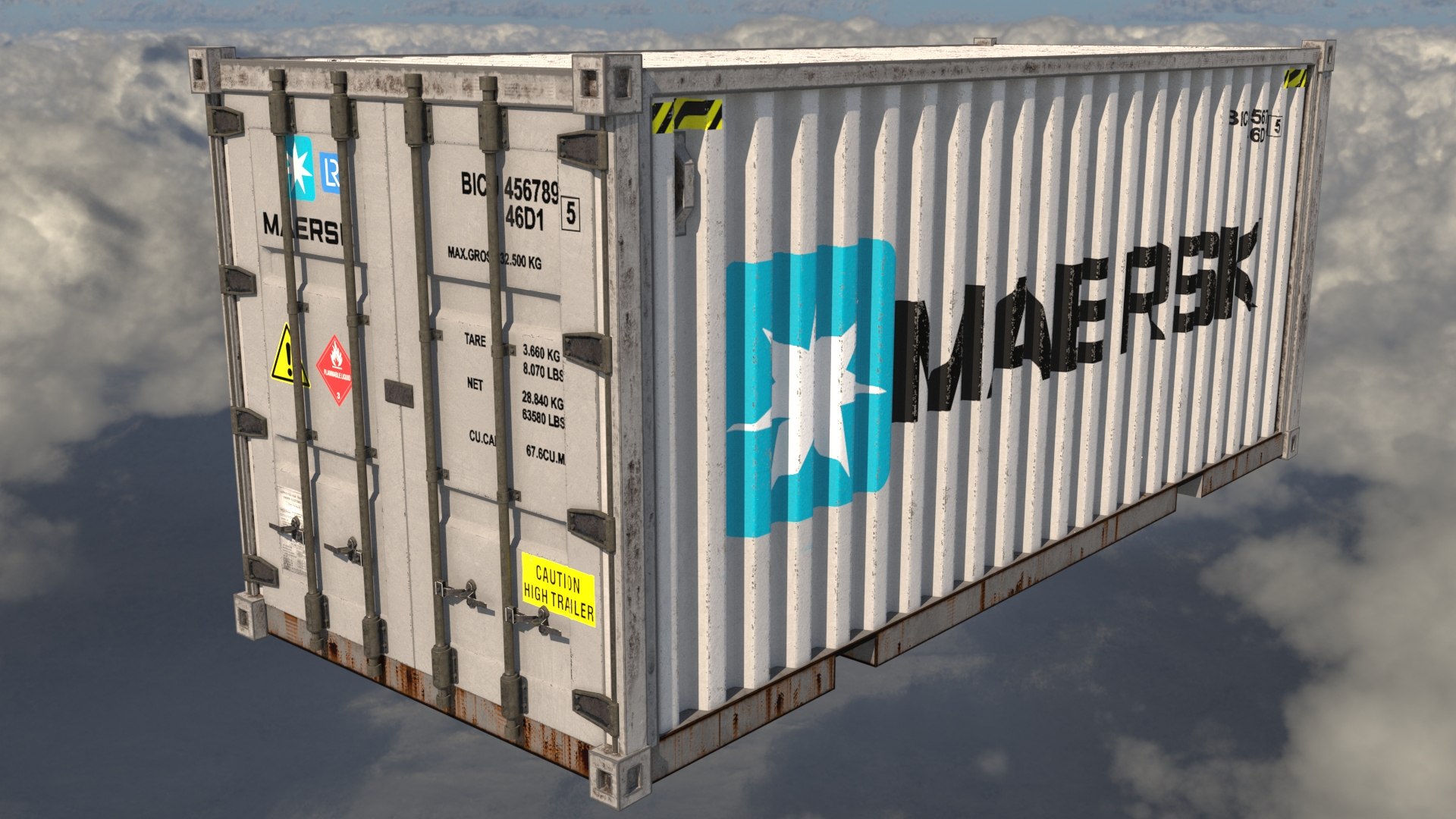 Shipping Container 1 Teu 3D Model - TurboSquid 1493212