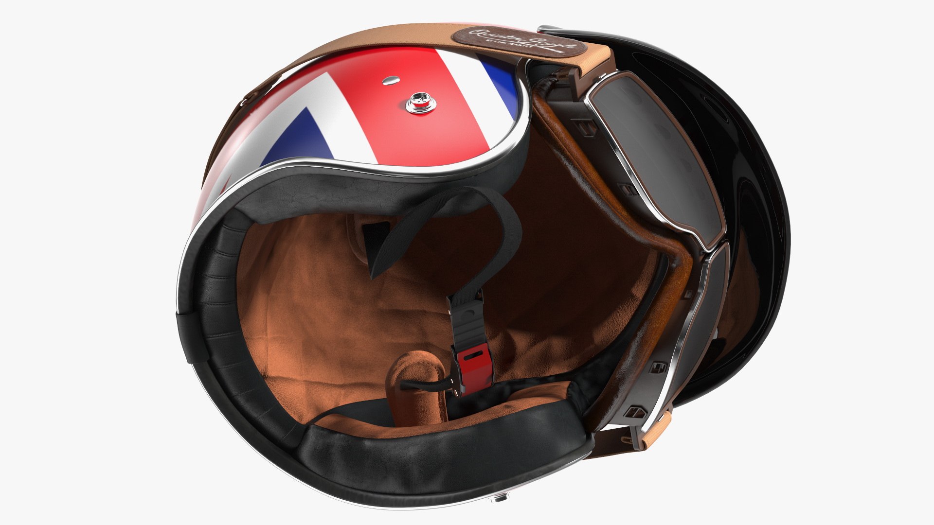 TORC T50 Vintage Helmet with Goggles model - TurboSquid 1951653