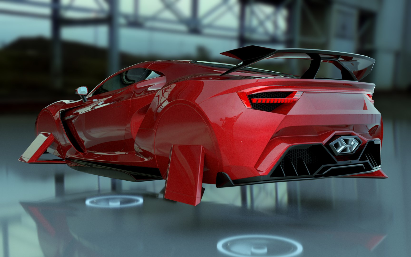 3D HD Generic Hover Sport Car Model - TurboSquid 2214389