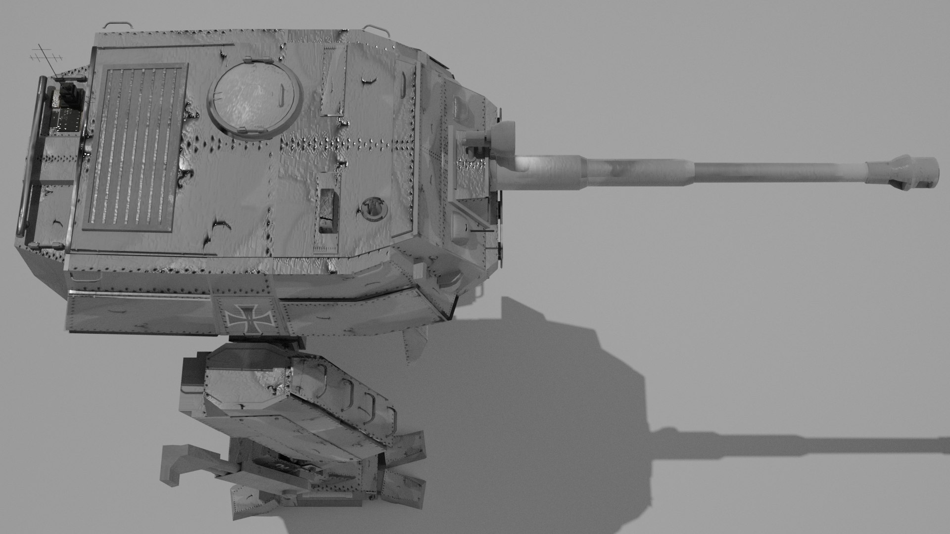 3D Destroyer Mech Walker With RIG And LOWPOLY Winter Camo Model ...