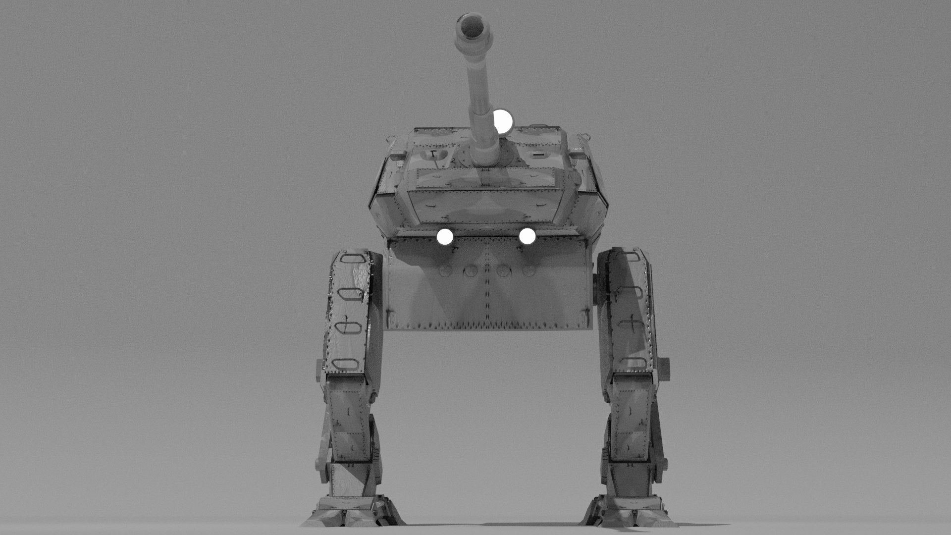 3D Destroyer Mech Walker With RIG And LOWPOLY Winter Camo Model ...