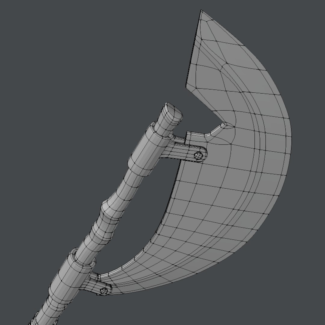 pole weapon 3d model