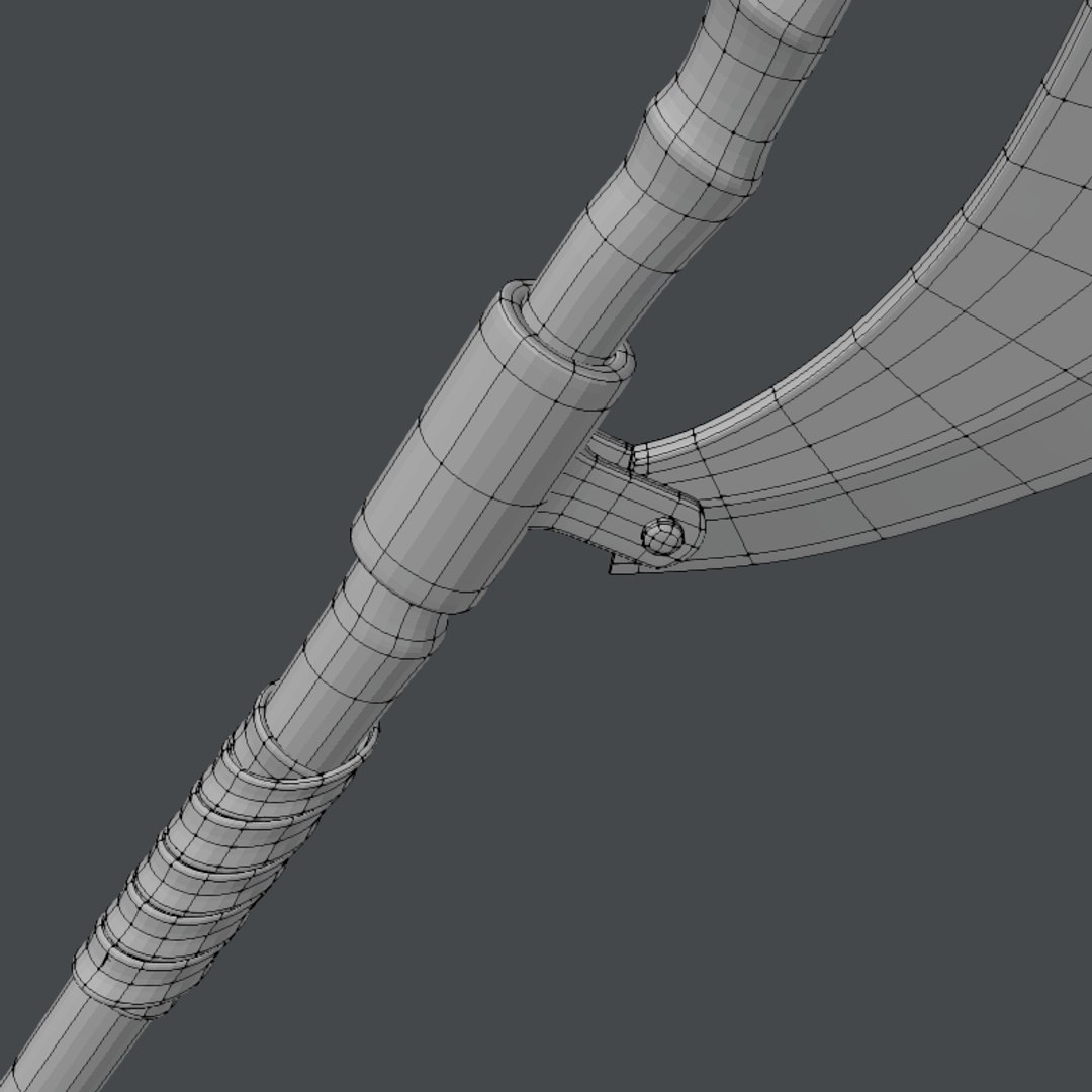 pole weapon 3d model