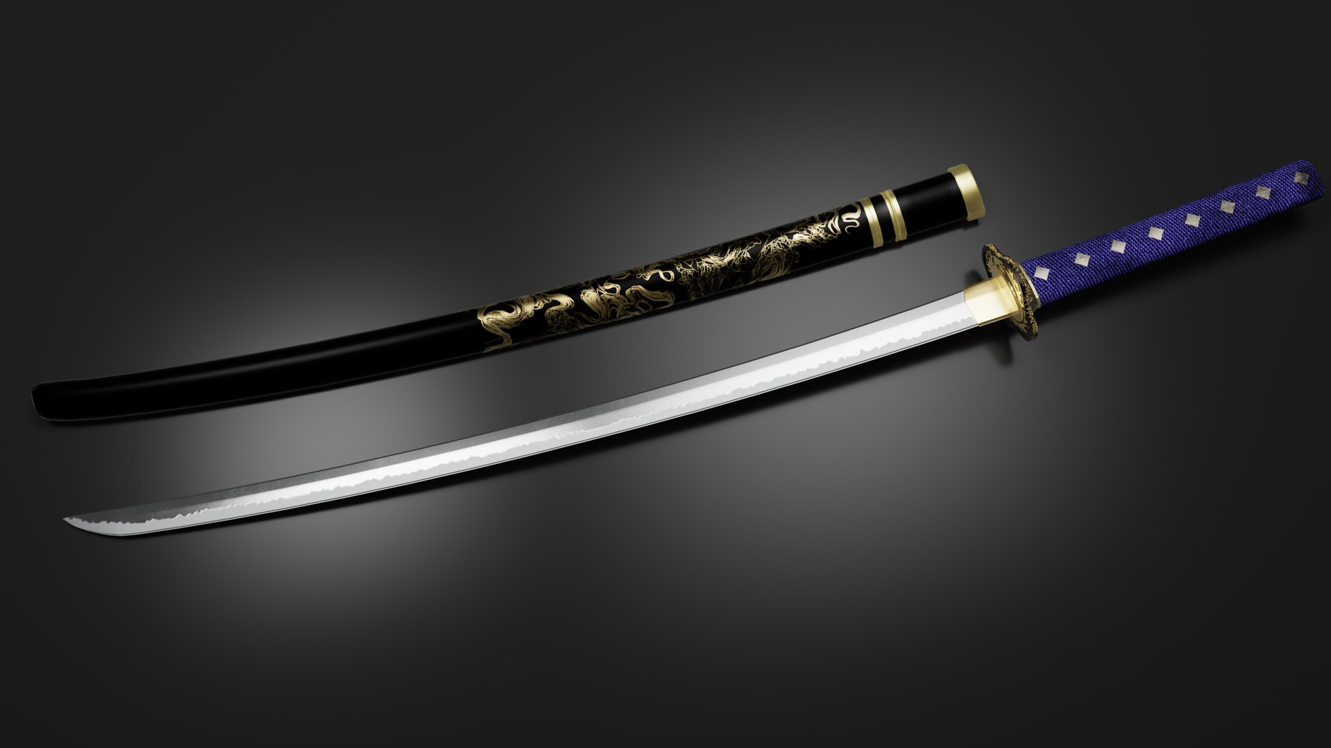 3D KATANA sword low poly high detailed model - TurboSquid 2072772
