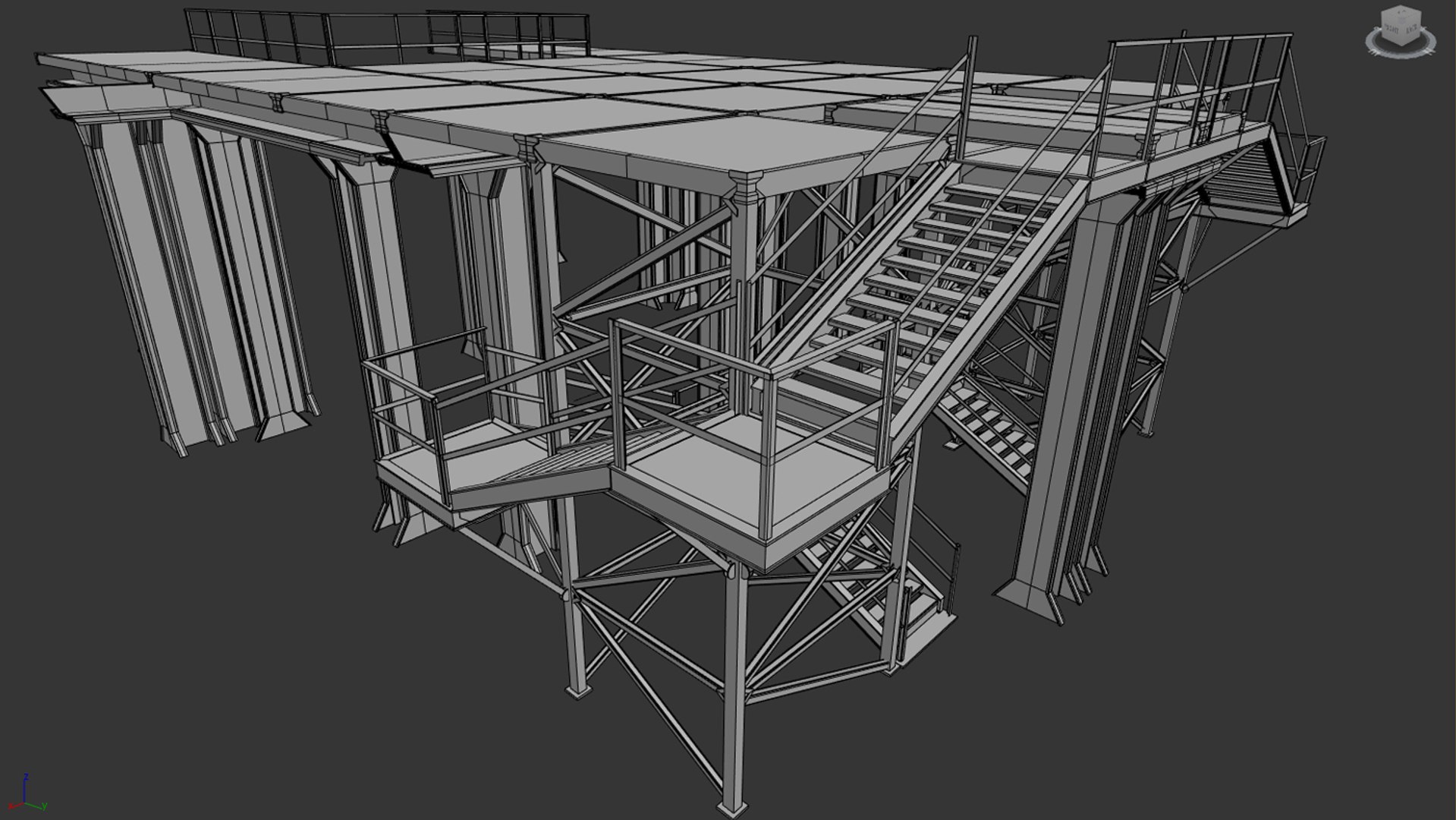 3D Platform Factory Elements Model - TurboSquid 1297620