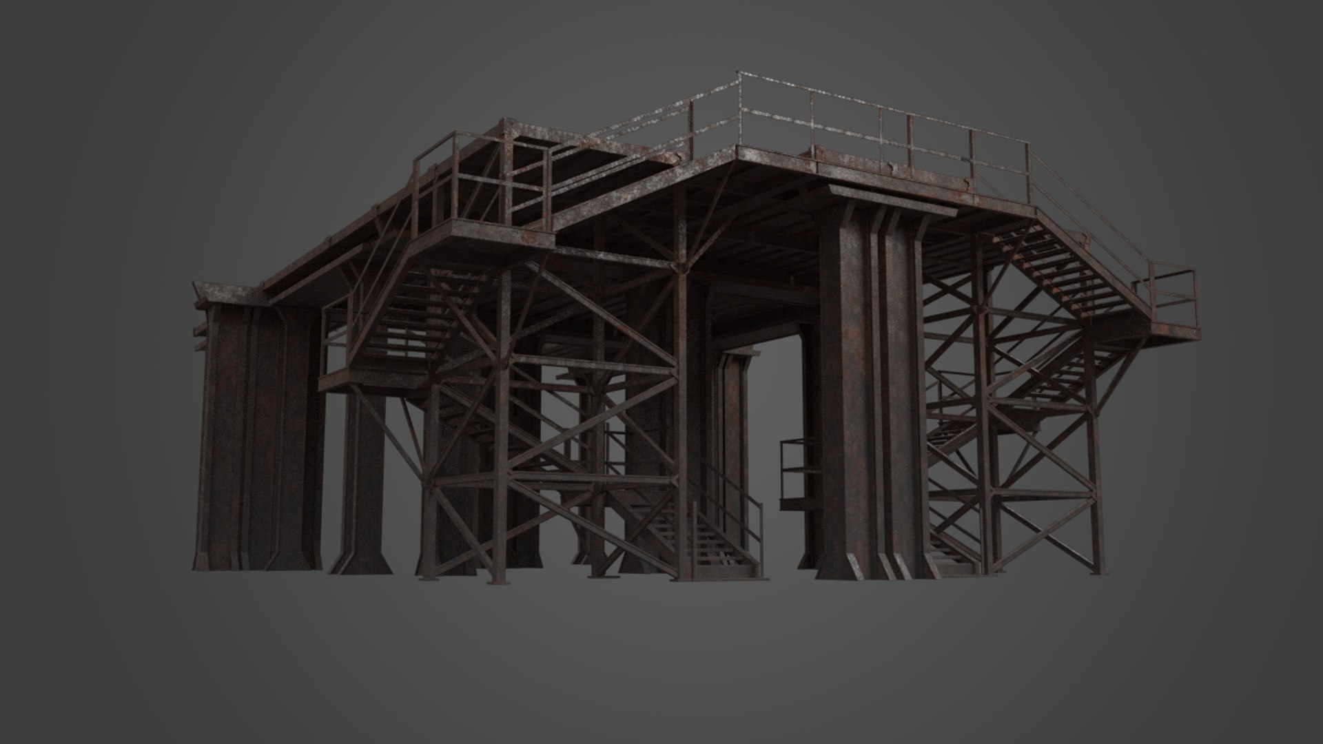 3D Platform Factory Elements Model - TurboSquid 1297620