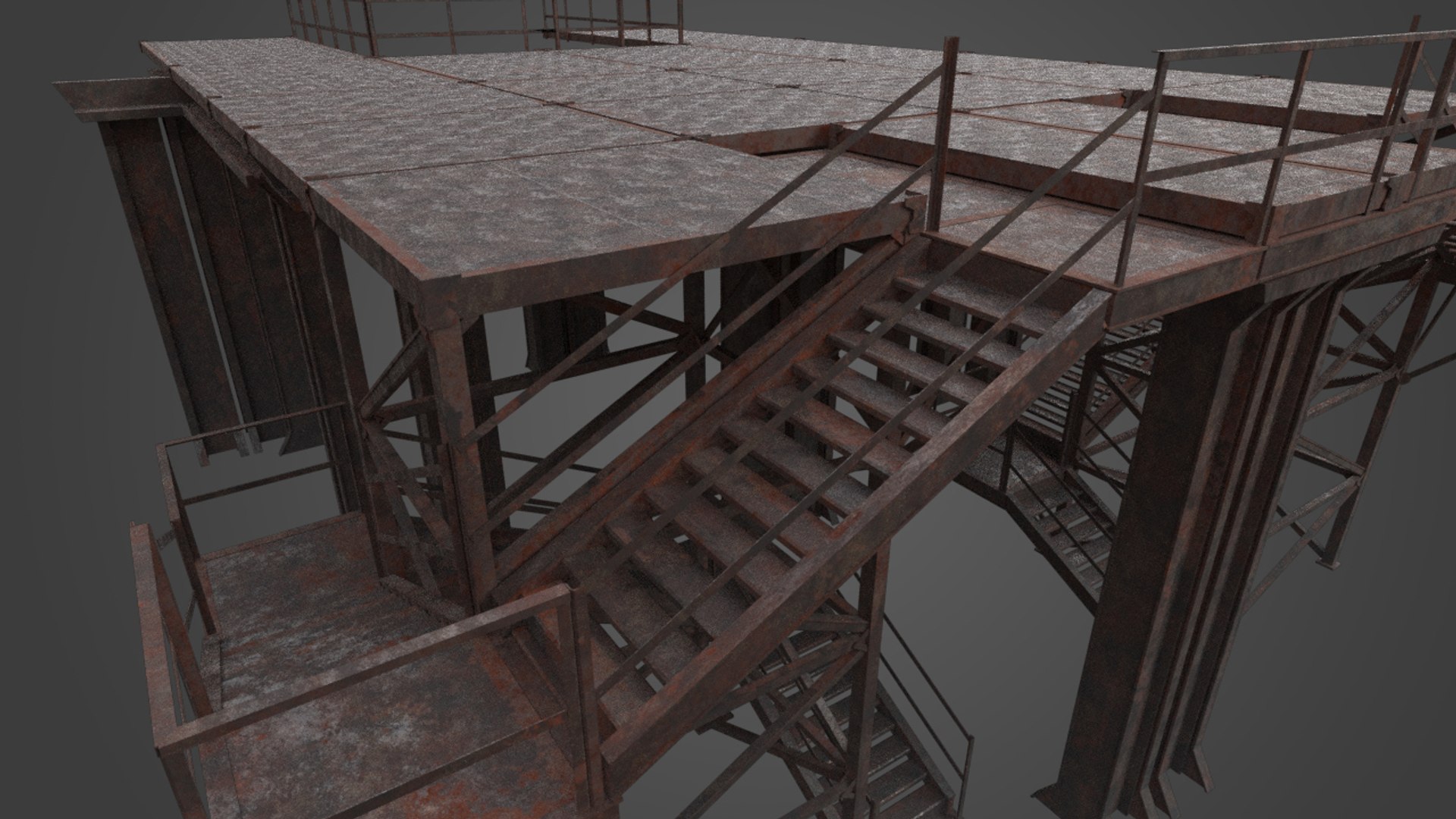 3D Platform Factory Elements Model - TurboSquid 1297620