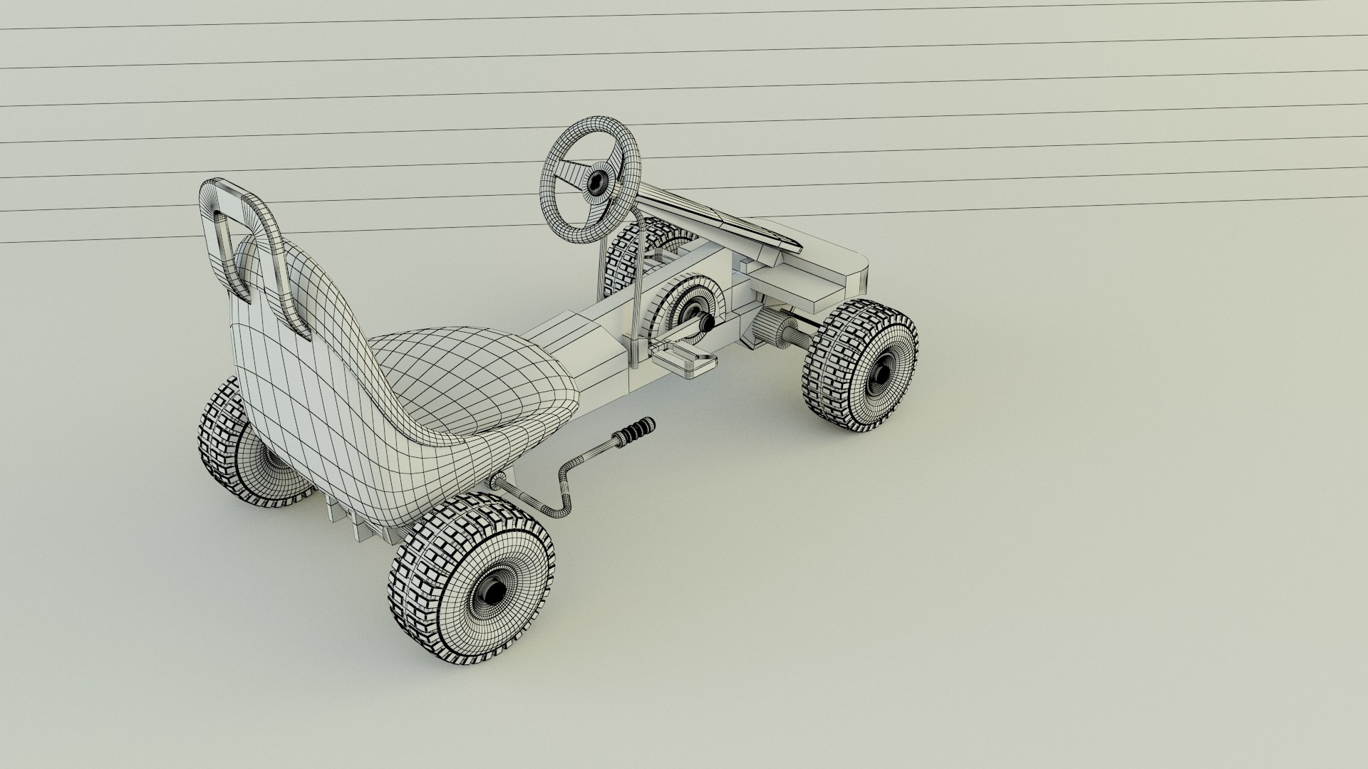 3D Model Go Kart Vehicle 3D Model - TurboSquid 2216735