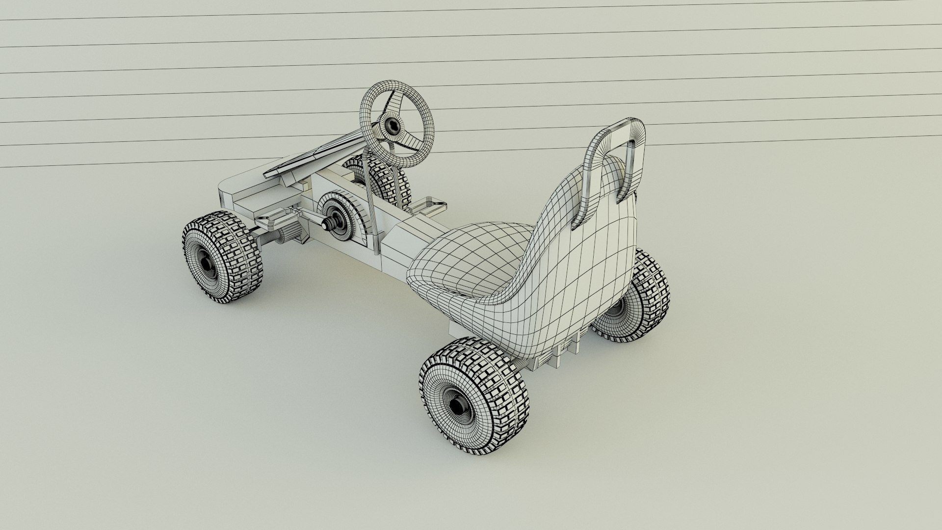 3D Model Go Kart Vehicle 3D Model - TurboSquid 2216735