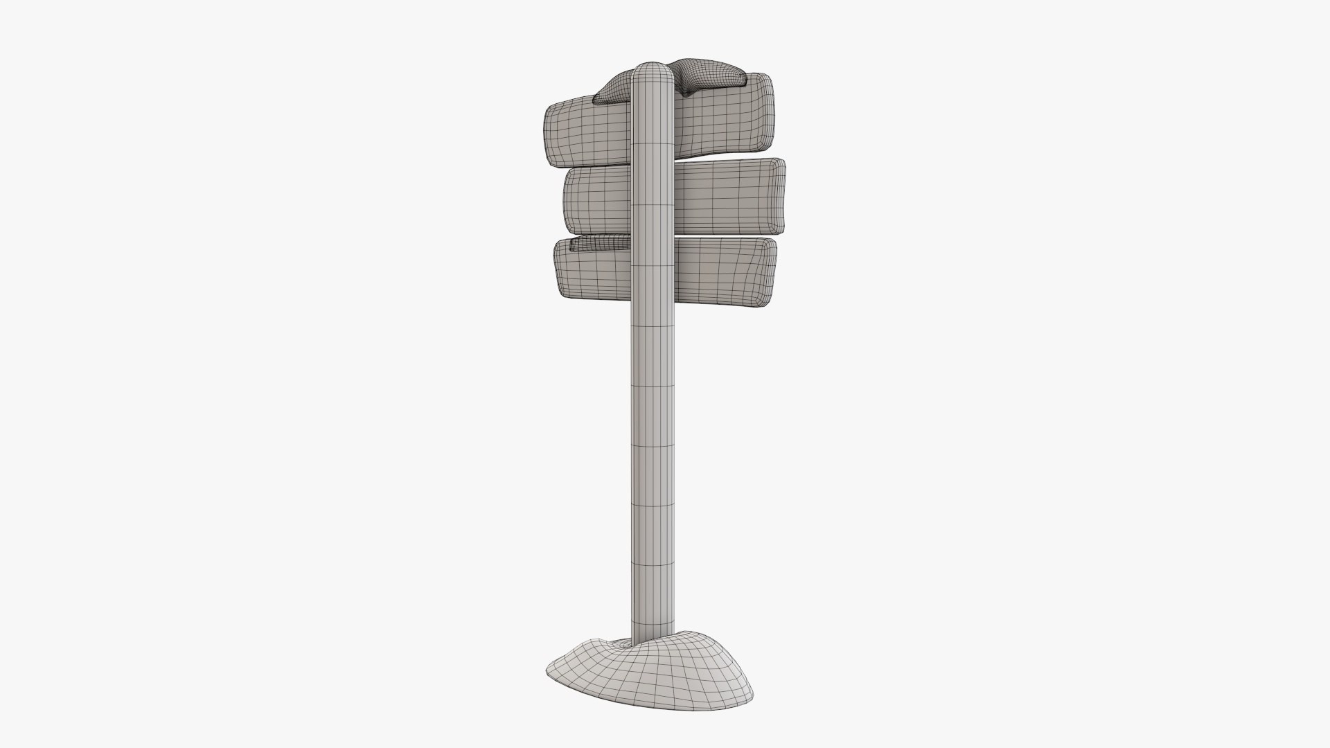 3D snowy sign wooden - TurboSquid 1644707