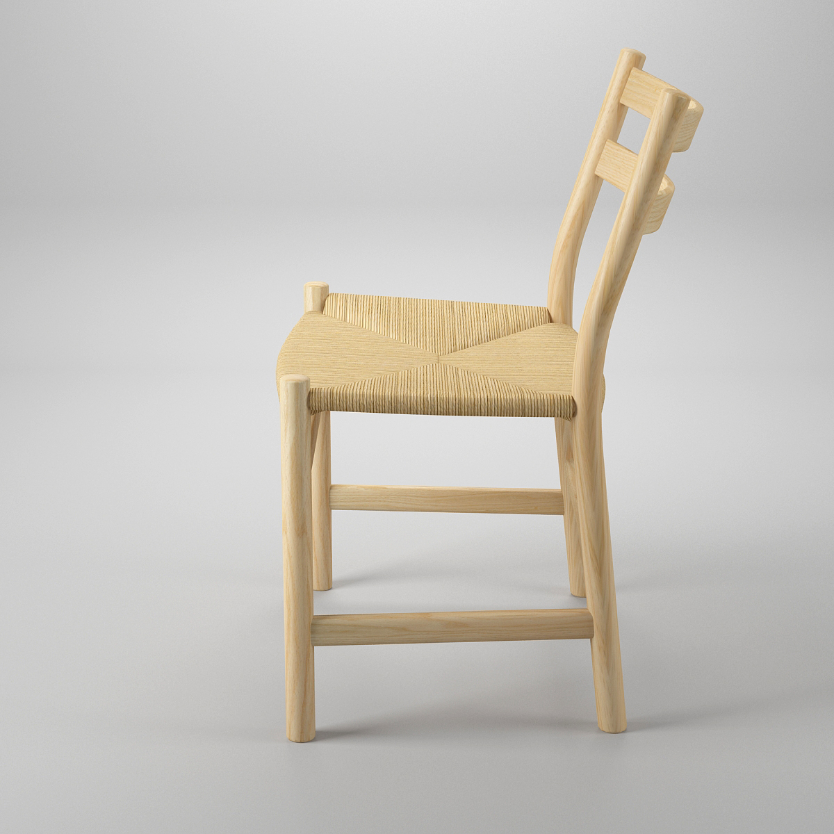chair hans j wegner 3d model