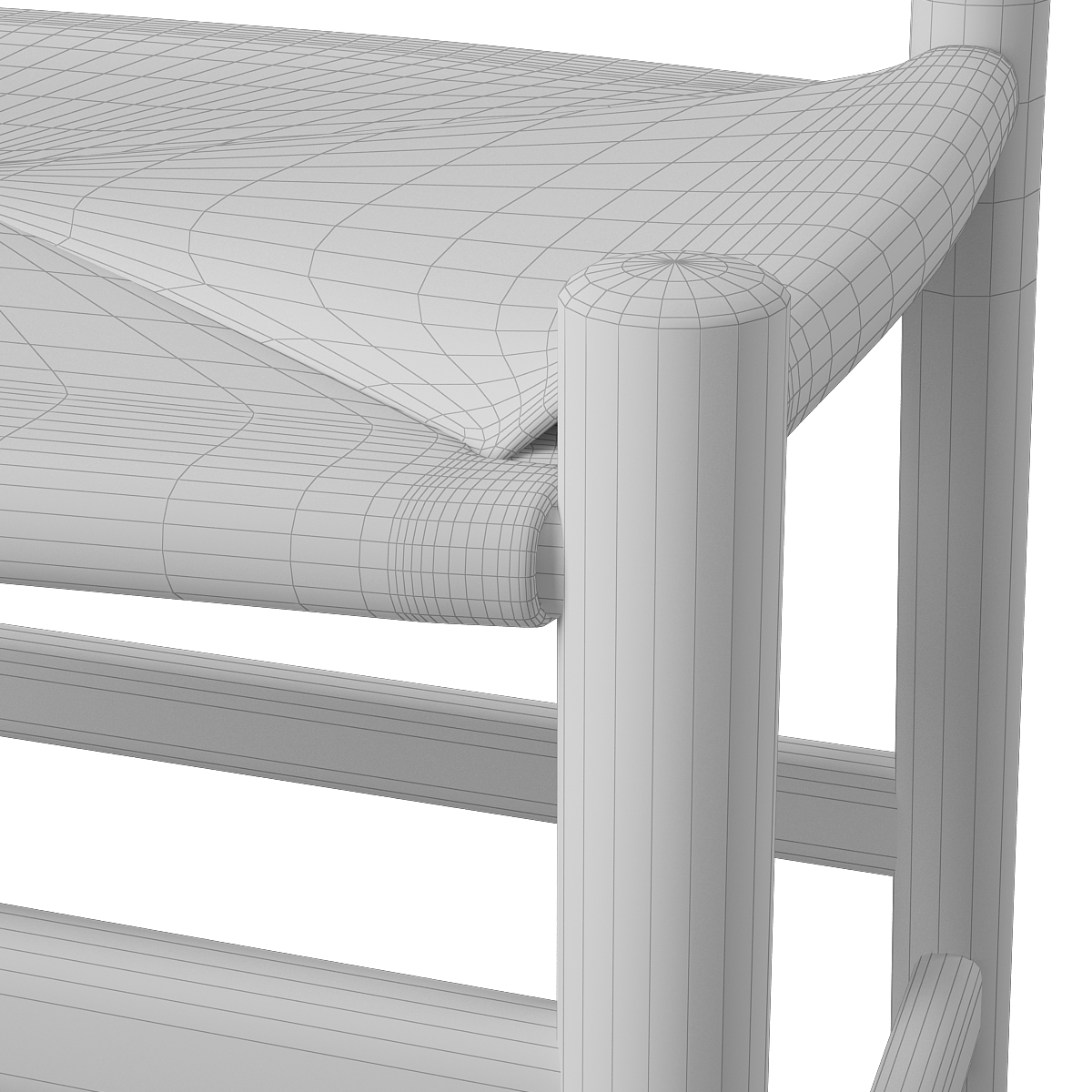 chair hans j wegner 3d model