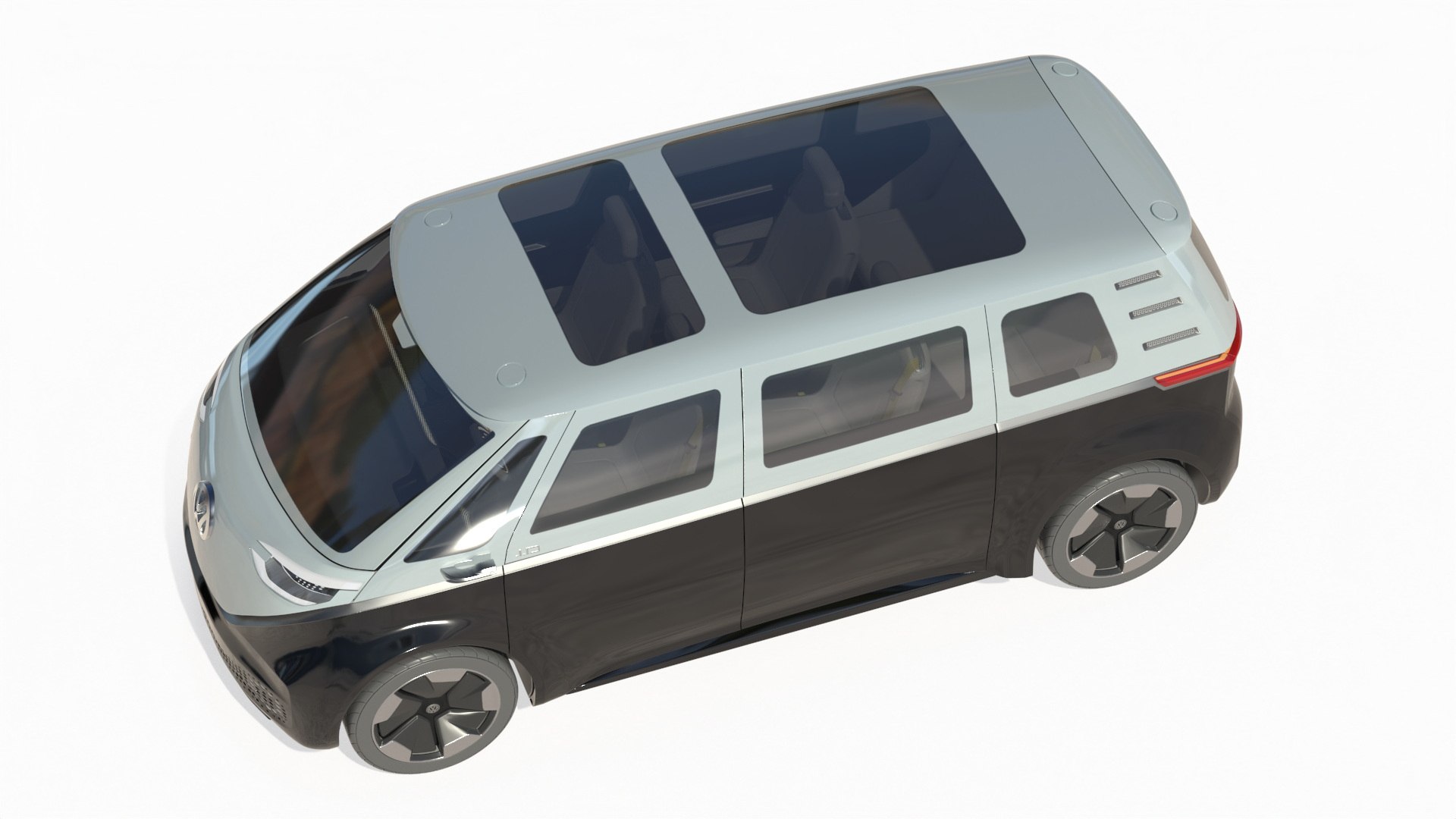 3D Model Volkswagen Minivan ID Buzz Rigged - TurboSquid 2284267