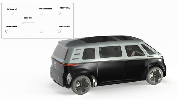 modelo 3d Miniván Volkswagen ID Buzz manipulado - TurboSquid 2284267