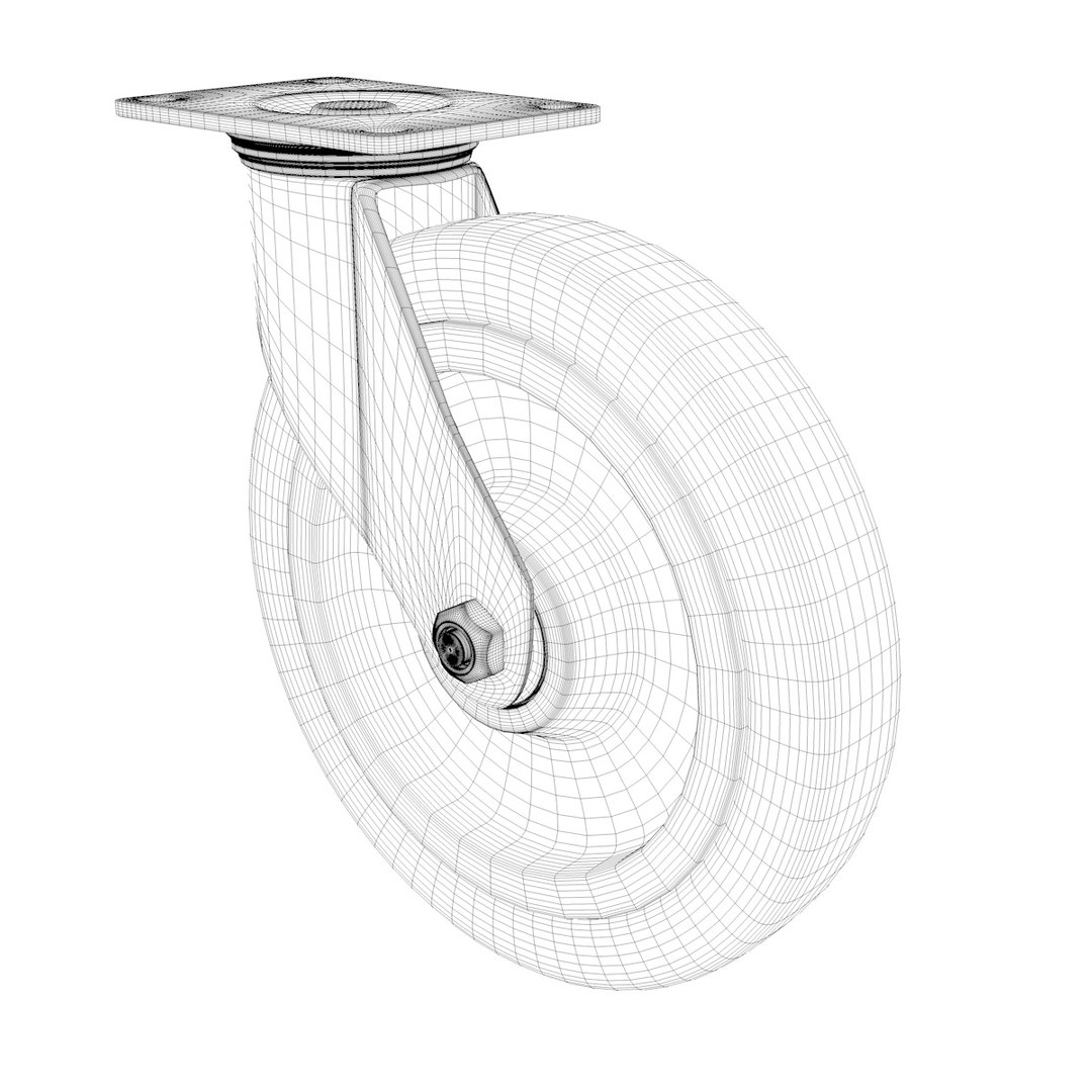 Caster Wheel 3D Model - TurboSquid 1413378