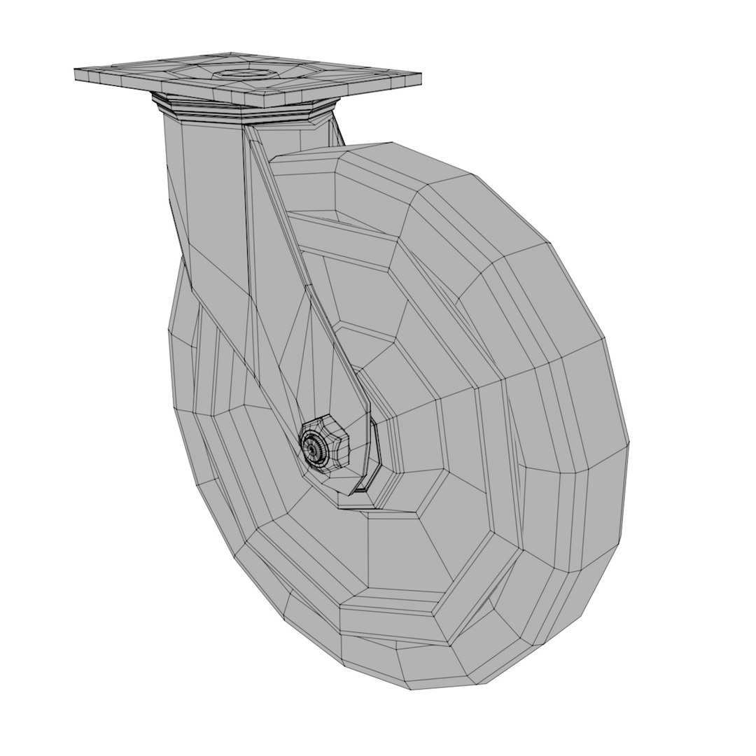 Caster Wheel 3D Model - TurboSquid 1413378
