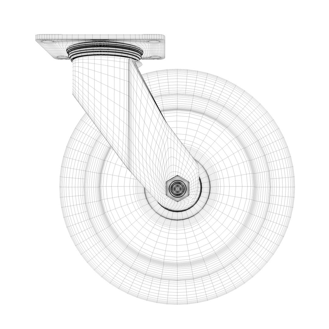Caster Wheel 3D Model - TurboSquid 1413378