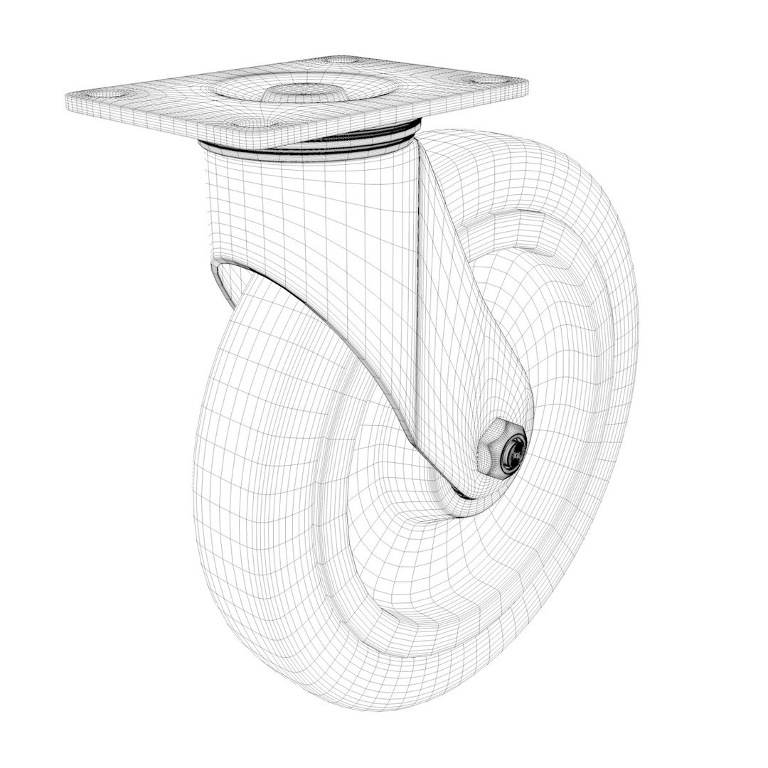 Caster Wheel 3D Model - TurboSquid 1413378
