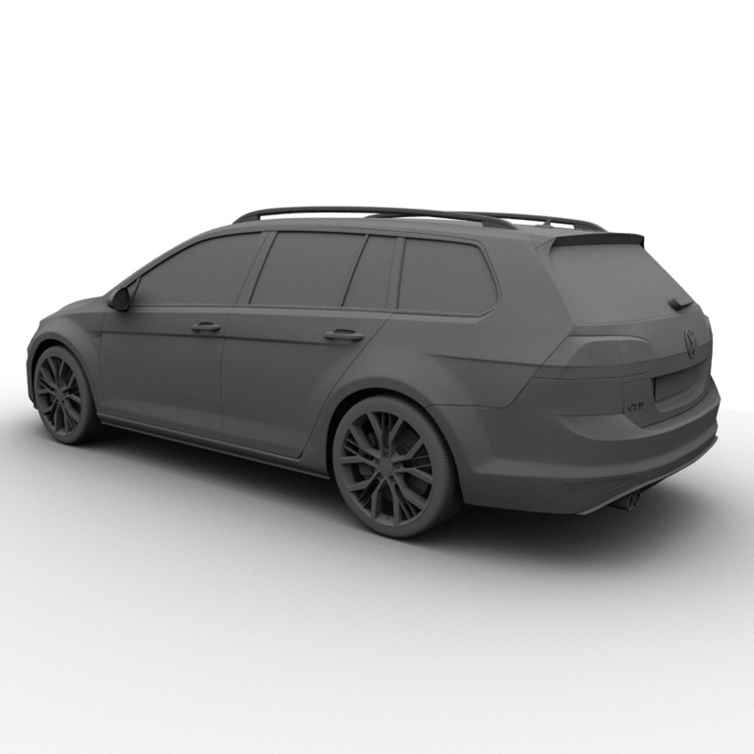 3D Model Volkswagen Golf Gtd Variant - TurboSquid 1385540