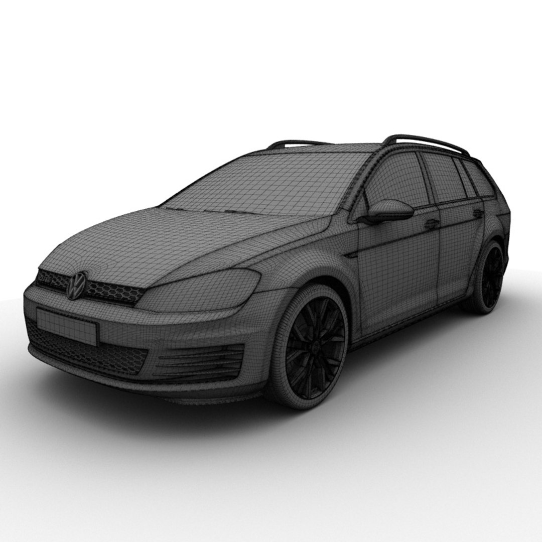 3D Model Volkswagen Golf Gtd Variant - TurboSquid 1385540