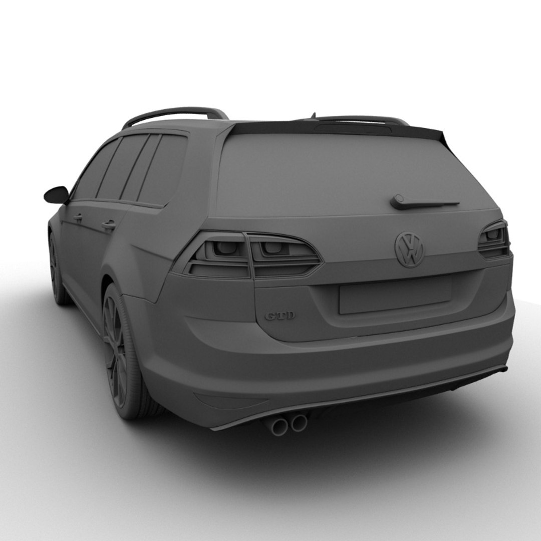3D Model Volkswagen Golf Gtd Variant - TurboSquid 1385540