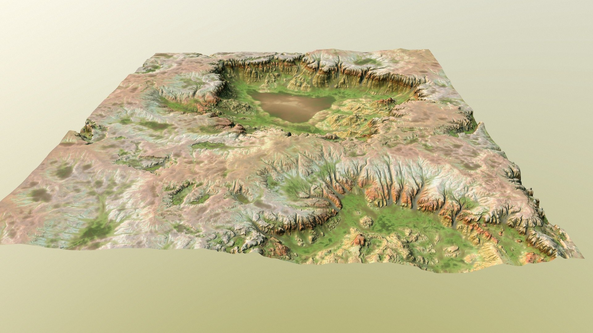 3d hills cliffs terrain