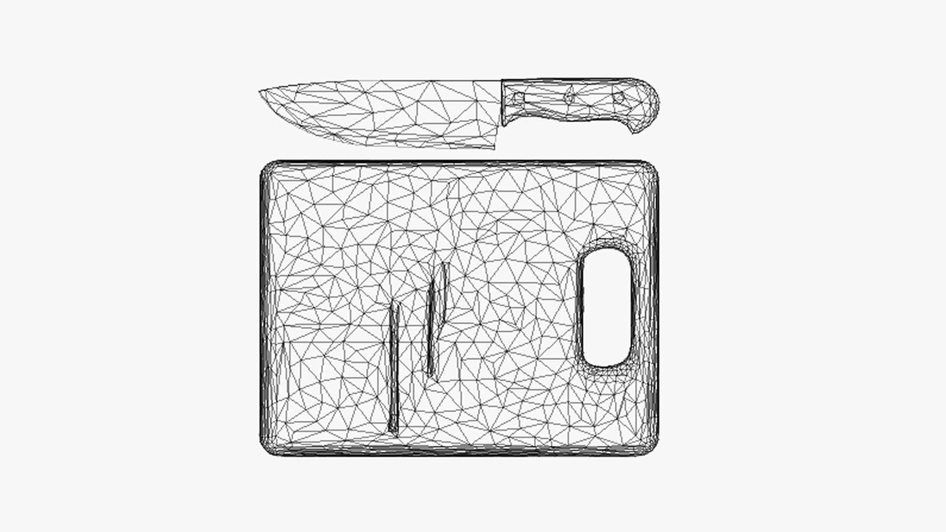 3D Model Bloody Knife Cutting Board Horror 3D Model - TurboSquid 2400498