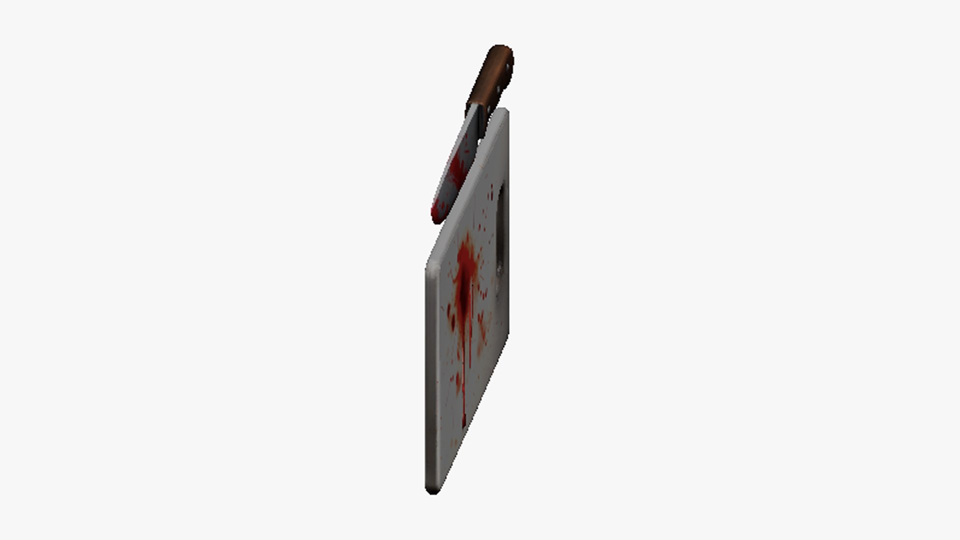 3D Model Bloody Knife Cutting Board Horror 3D Model - TurboSquid 2400498