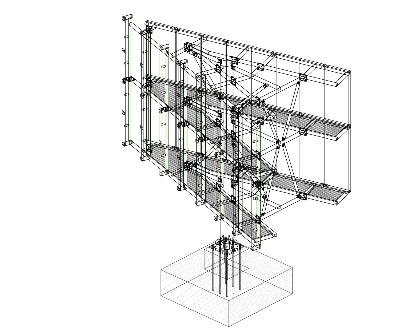 LED Display Steel Frame 3D Model - TurboSquid 2393125