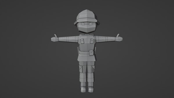 3D Low Poly Soldier model - TurboSquid 2026642