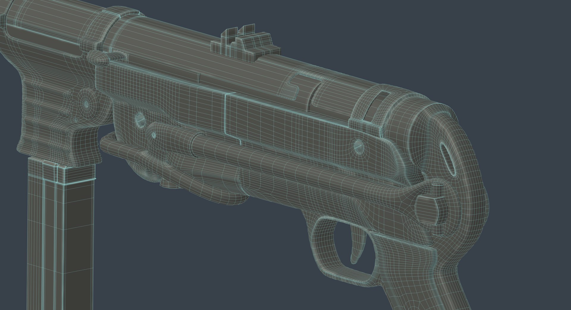 MP40 Submachine Gun Germany World War 2 3D Model - TurboSquid 1789002