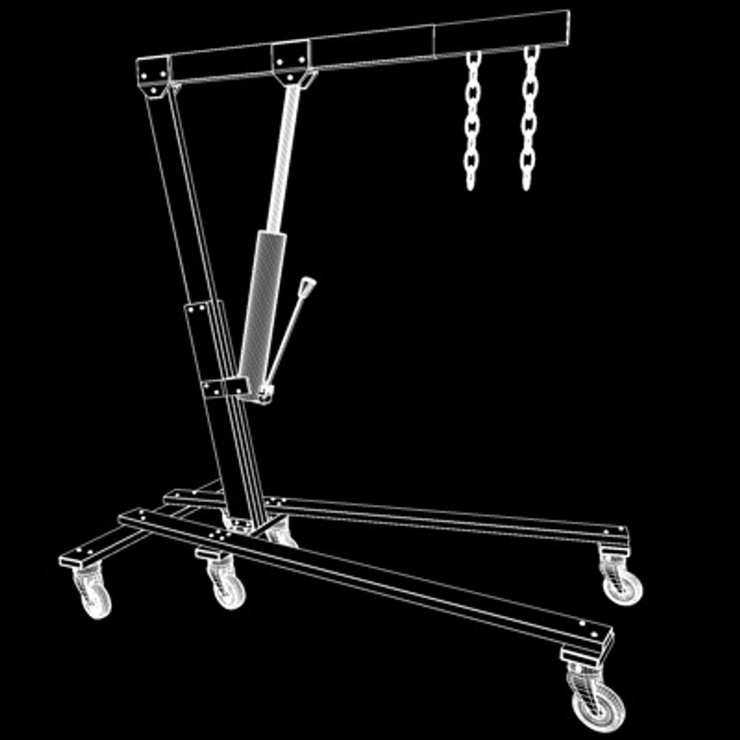 3d engine hoist