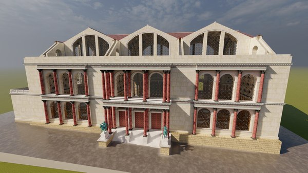 막센티우스 대성당 3D 모델 - TurboSquid 2216480