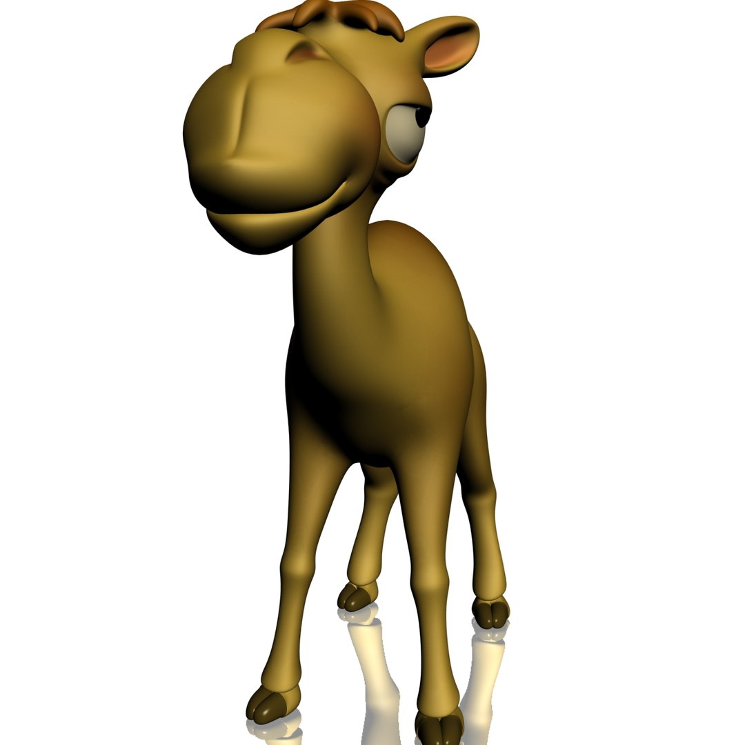 3d Cartoon Camel Rigged