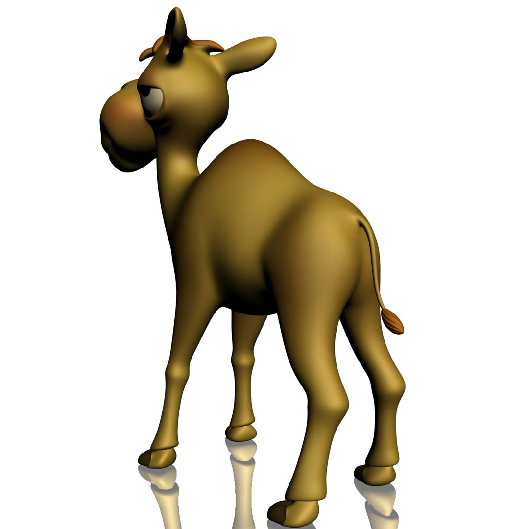 3d Cartoon Camel Rigged