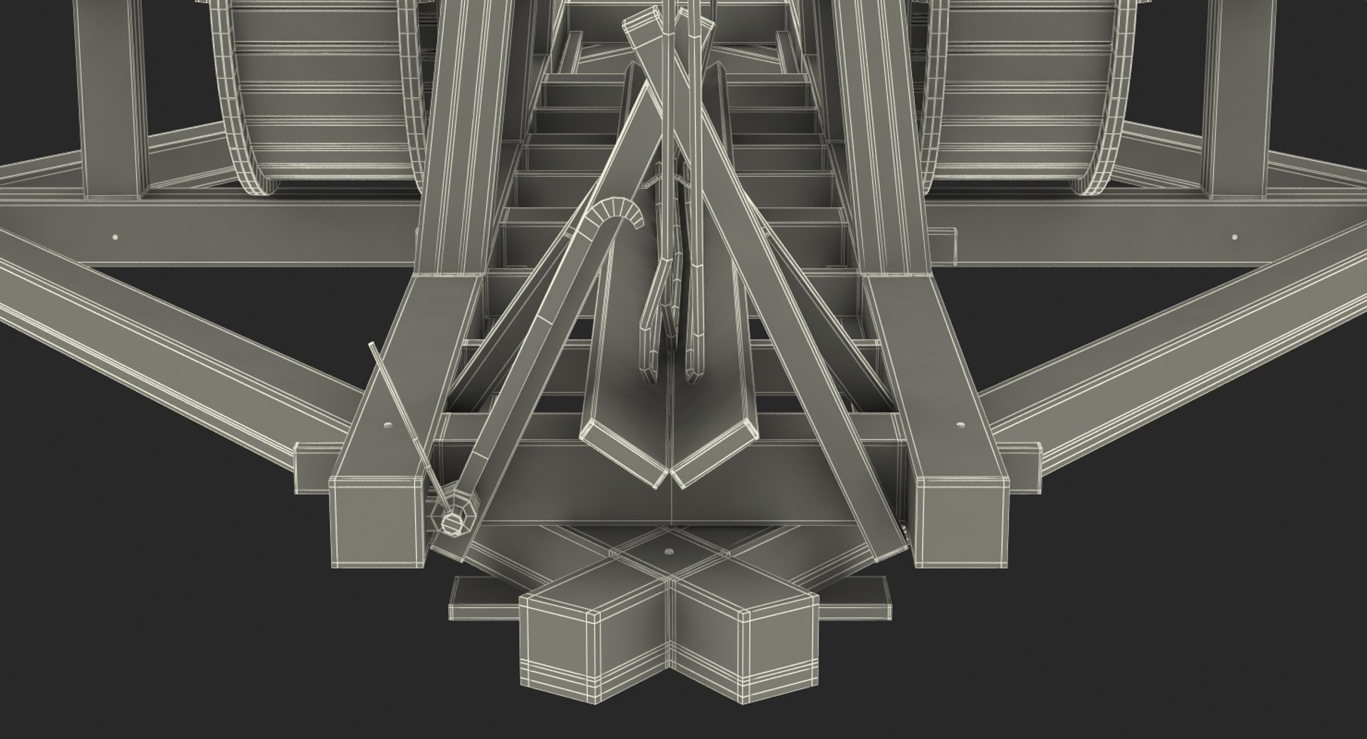 3d medieval trebuchet model