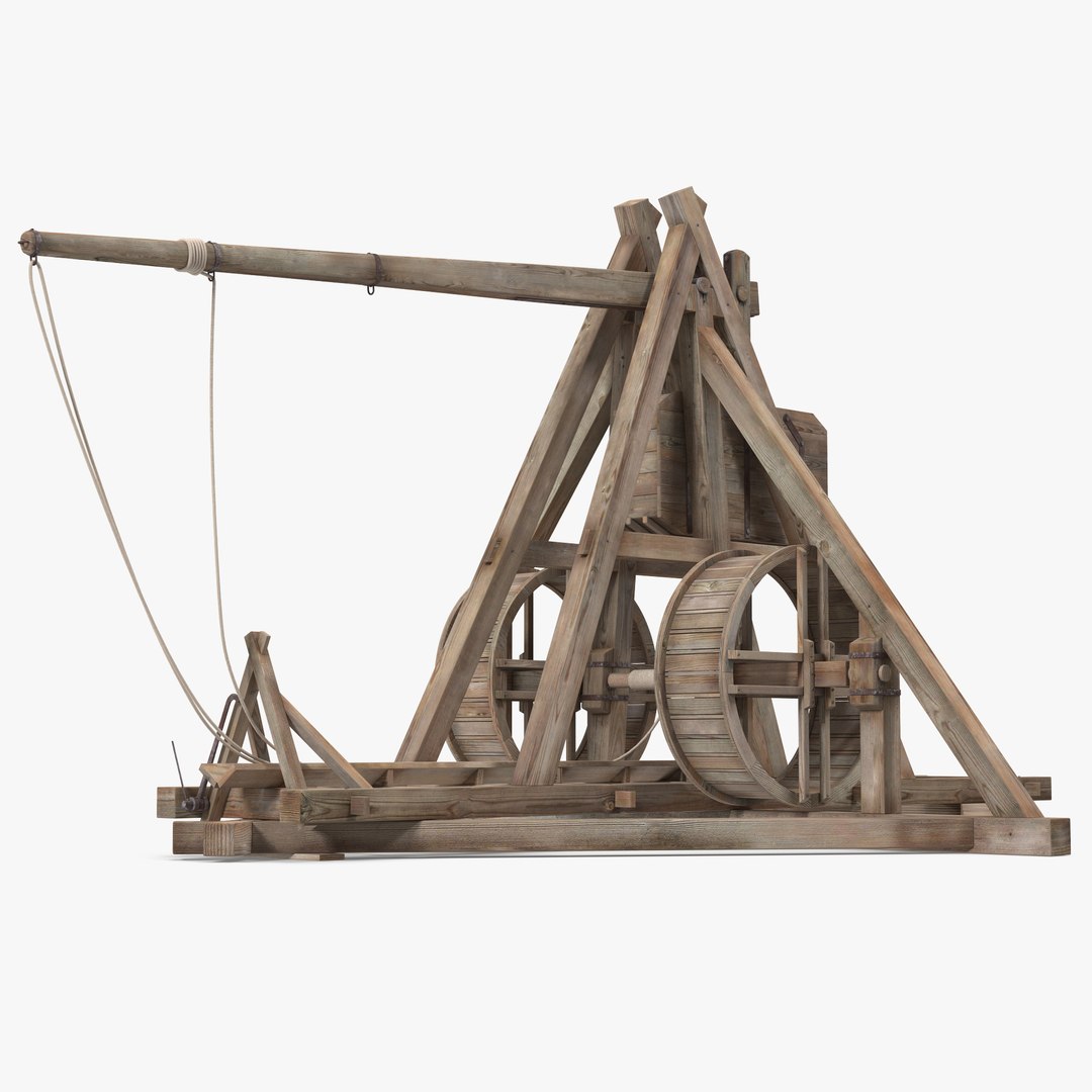 3d medieval trebuchet model